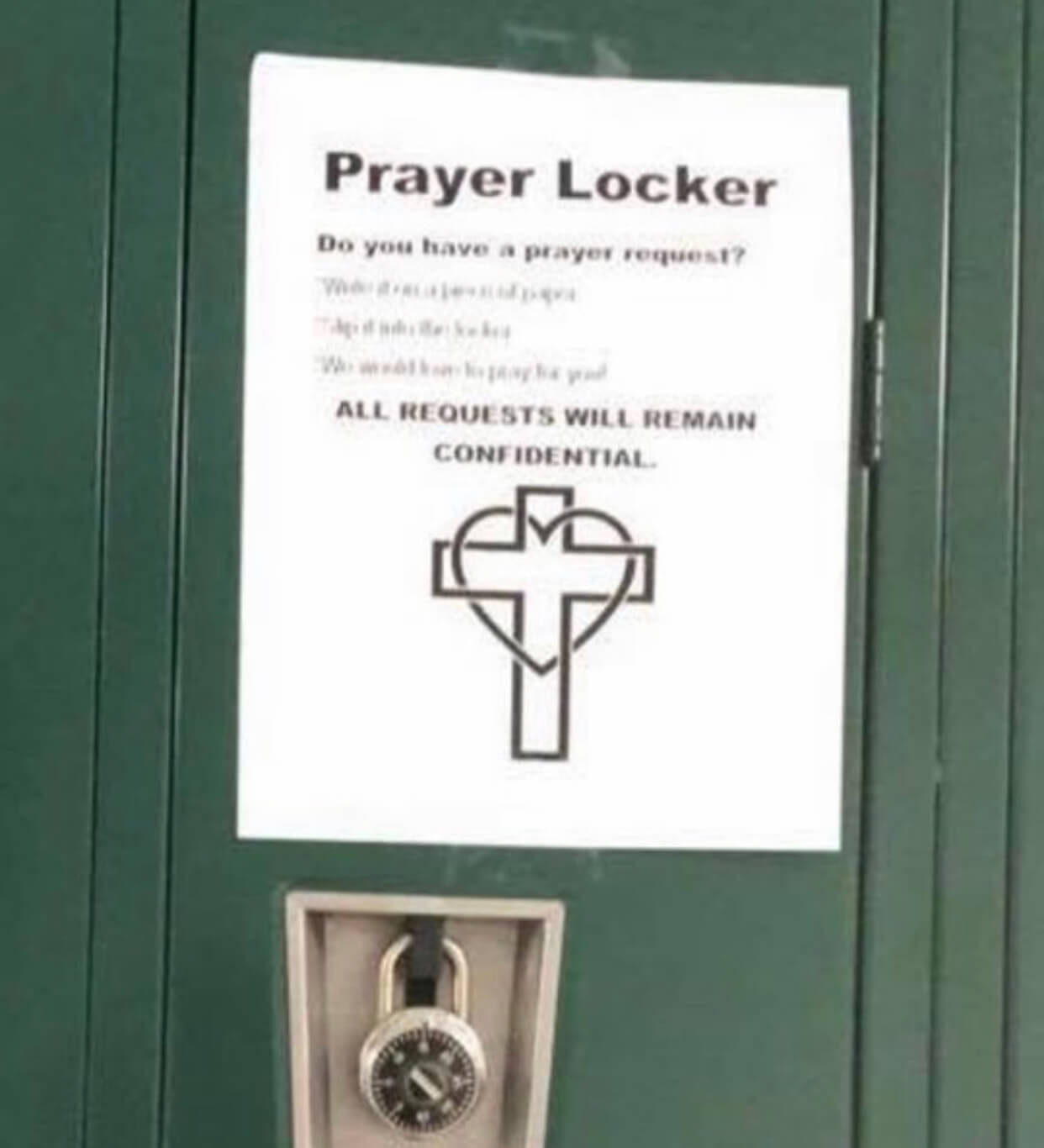 STUDENT-RUN PRAYER LOCKER SHUT DOWN BY ANTI-RELIGION GROUP ...