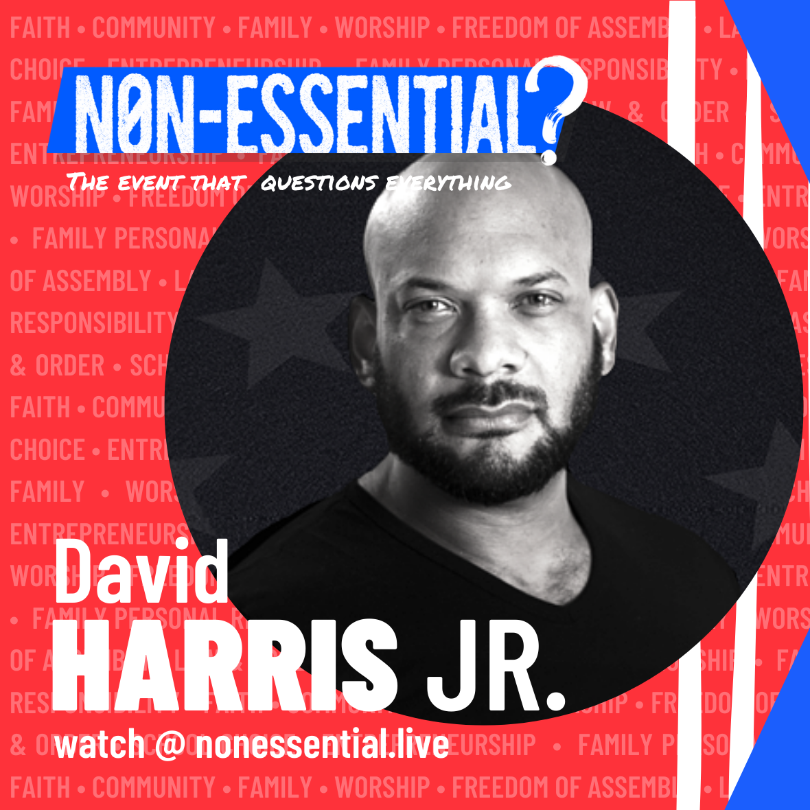 VIDEO: NON ESSENTIAL SPEAKER DAVID HARRIS: "THERE IS BLOOD ON YOUR ...