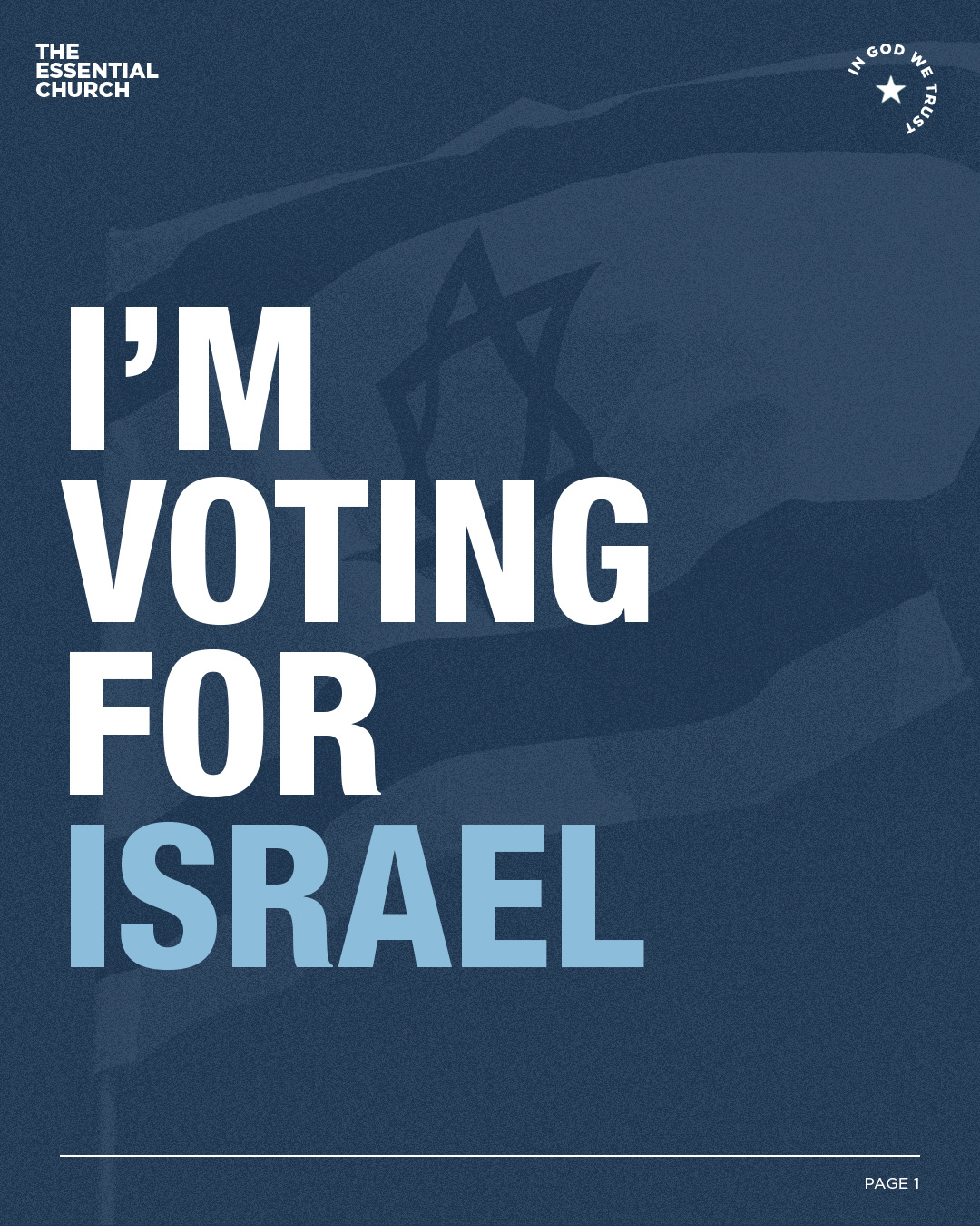 I'M VOTING FOR ISRAEL - Intercessors for America