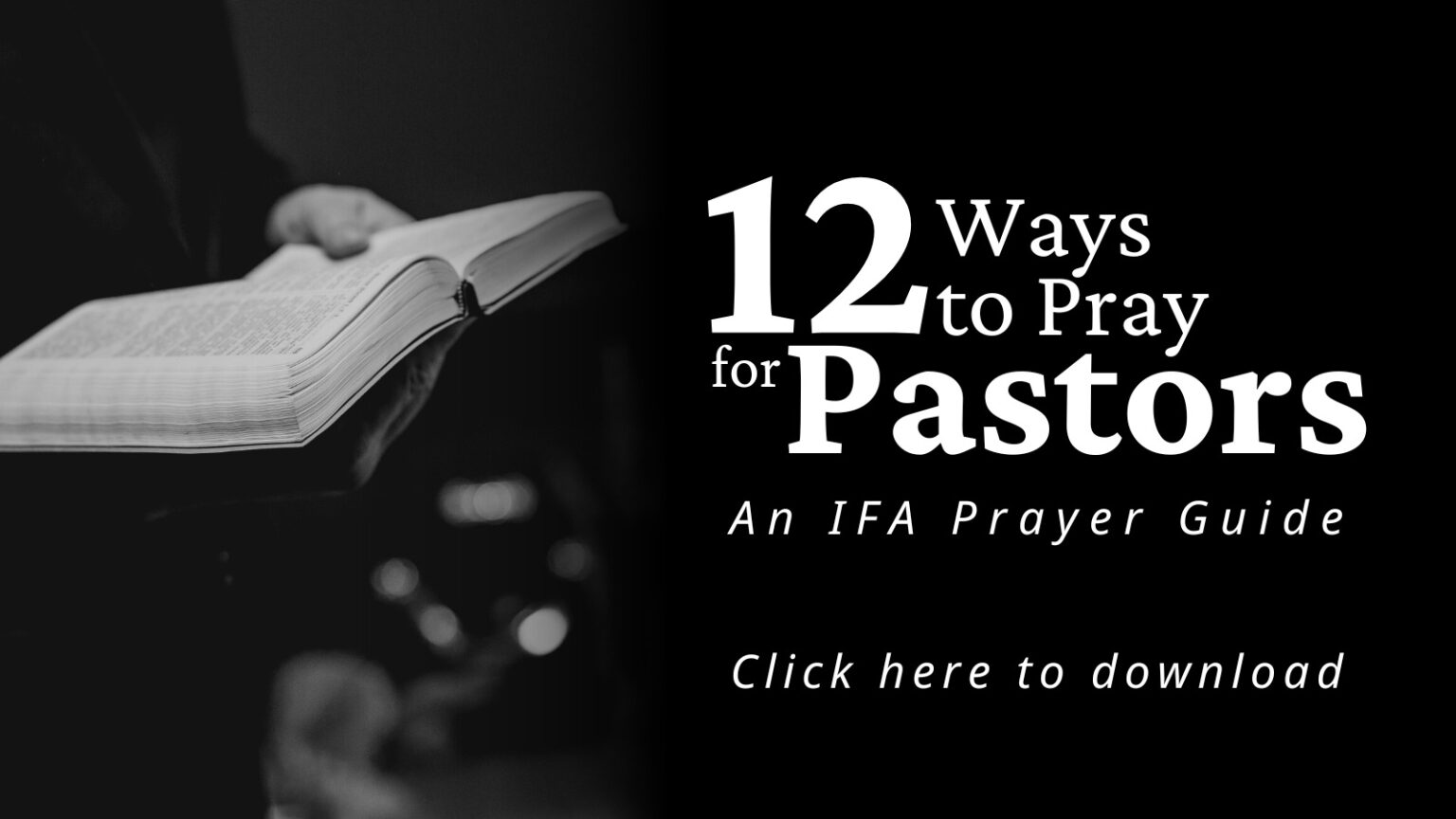 Why We Must Pray for Our Pastors - Intercessors for America